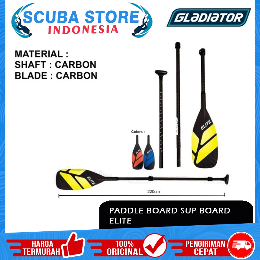 Jual Paddle SUP Inflatable Board Gladiator Elite Dayung Carbon Papan ...