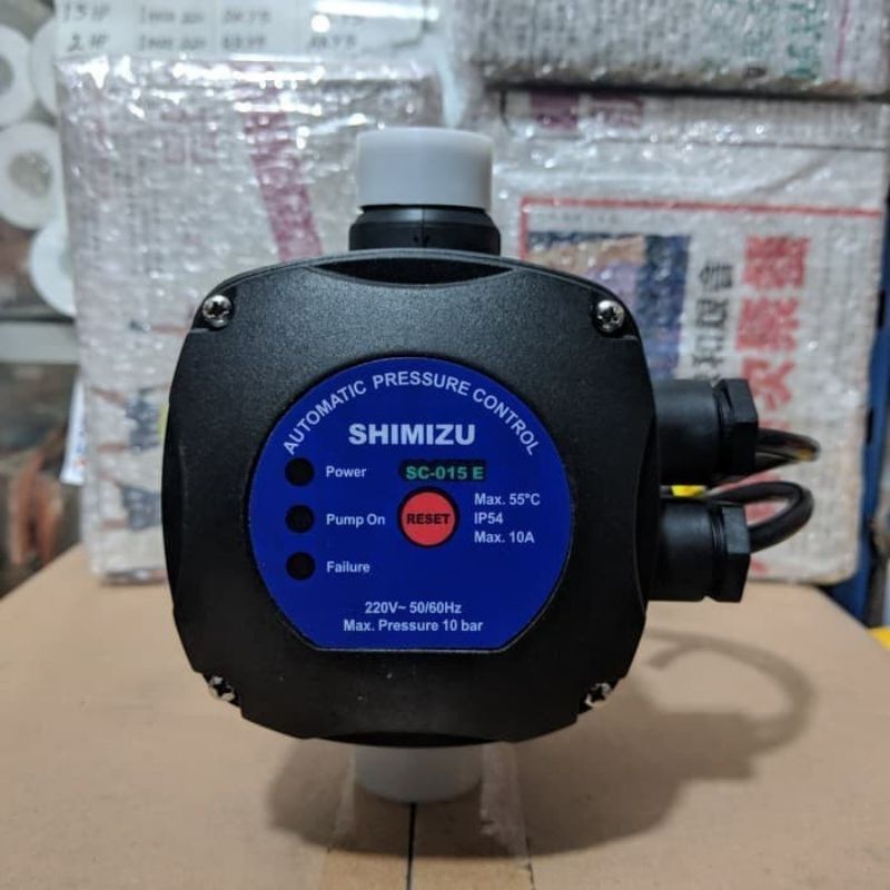 Jual Pompa Booster Shimizu Otomatis Automatic Pressure Control SHIMIZU SC-015 E 015E | Shopee ...
