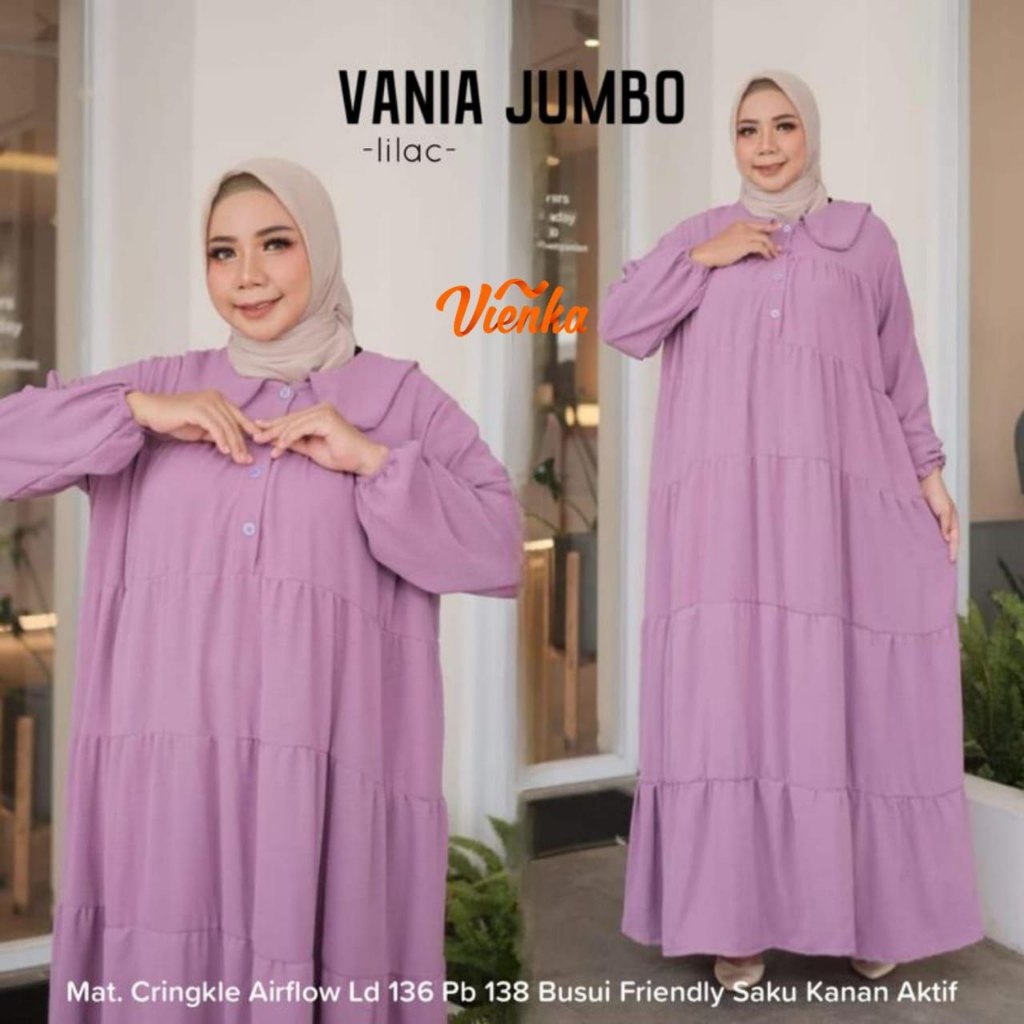 Jual MAXI DRESS SUPER JUMBO LD 130 140 RAYON CRINKLE BY VIENKA OOTD ...
