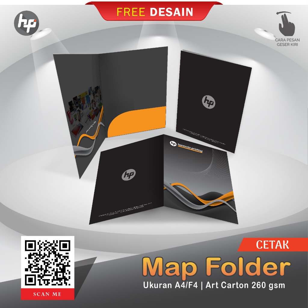 Jual Cetak Map Folder, Map Kantor, Map Sekolah Custom Design | Art Carton 260gr | Shopee Indonesia