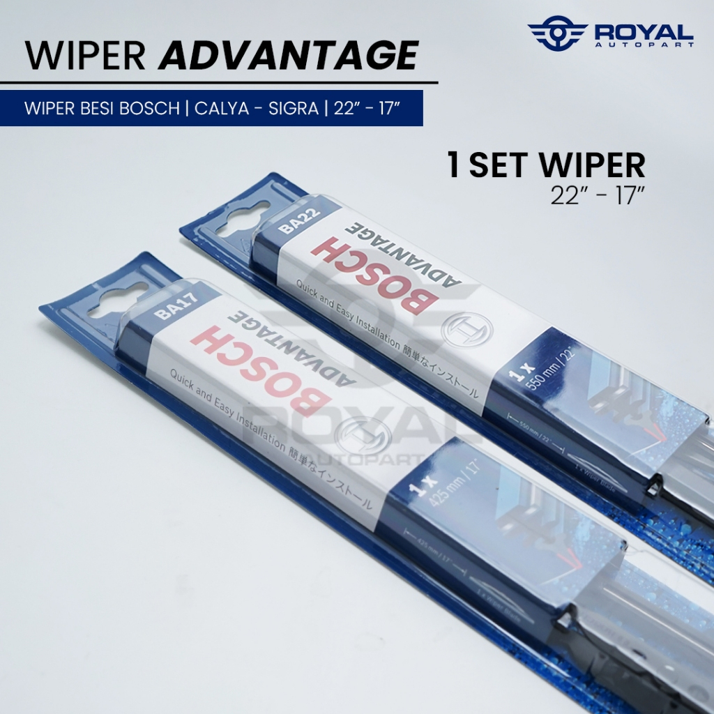 Jual Wiper Blade / Mobil Calya - Sigra / Bosch Advantage 22" - 17" Inch ...