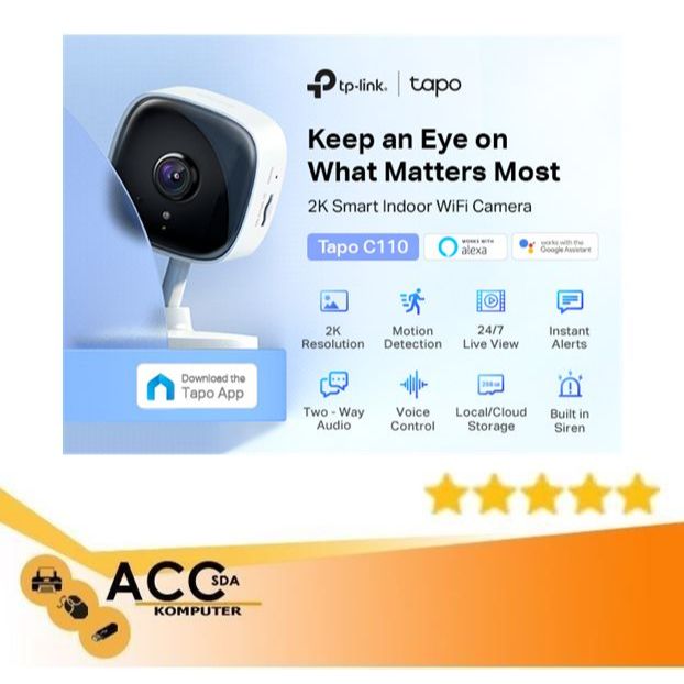 Jual CAMERA INDOOR TAPO C110 3MP(2K) | Shopee Indonesia