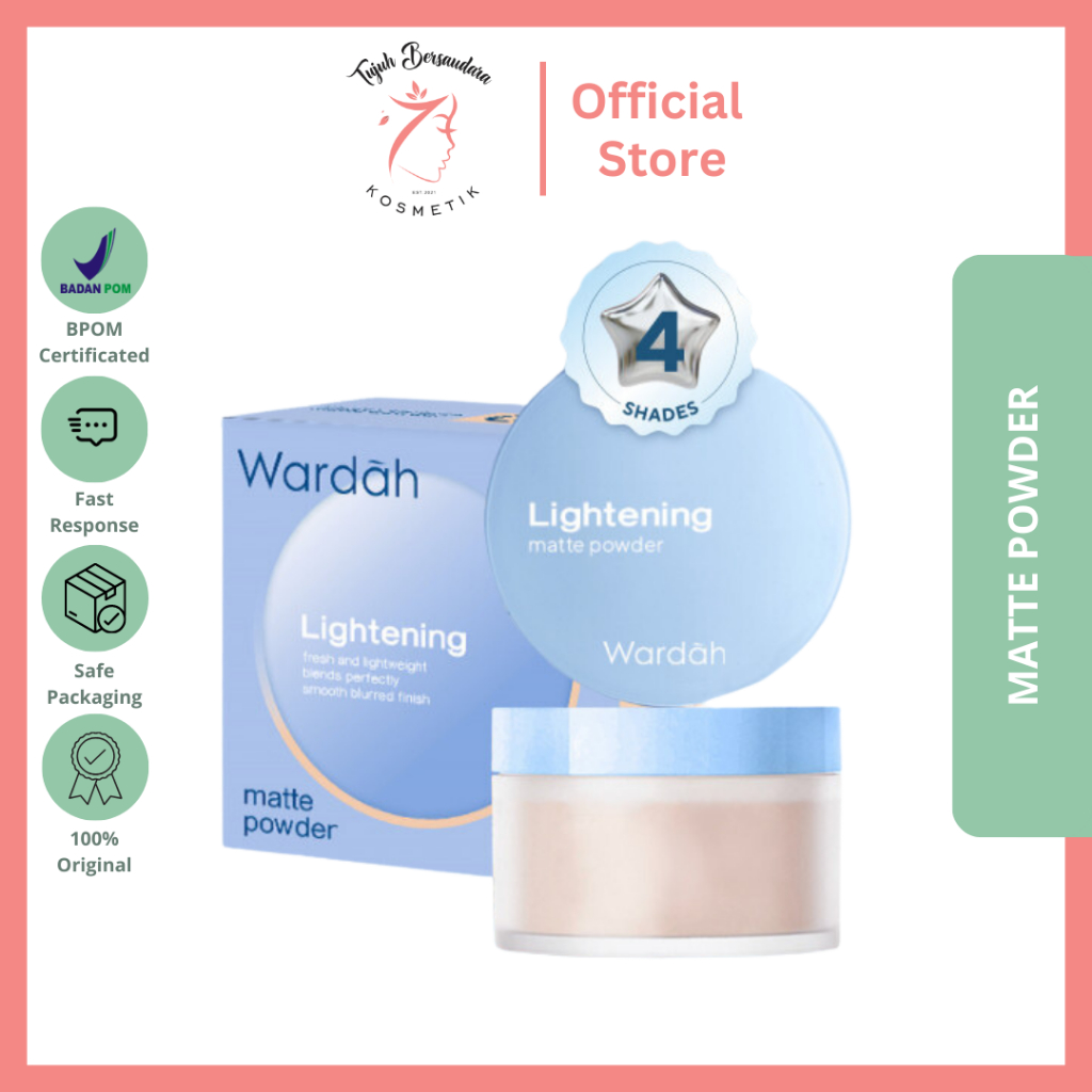 Jual Wardah Lightening Matte Powder 20 g | Shopee Indonesia
