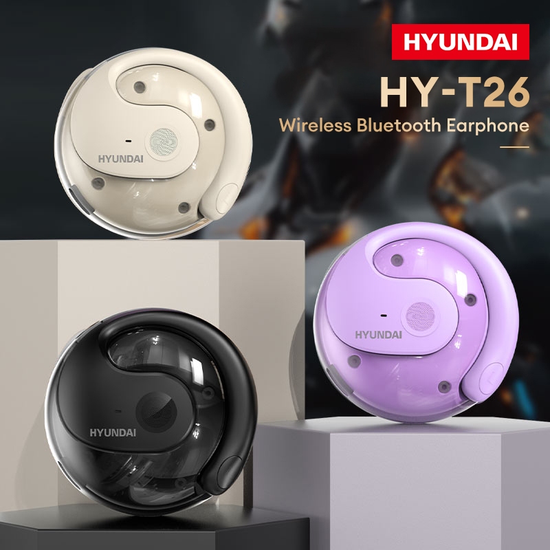Jual Hyundai HY-T26 True Wireless Bluetooth Earphones V5.3 Gaming Headset Bass IPX4 Waterproof ...