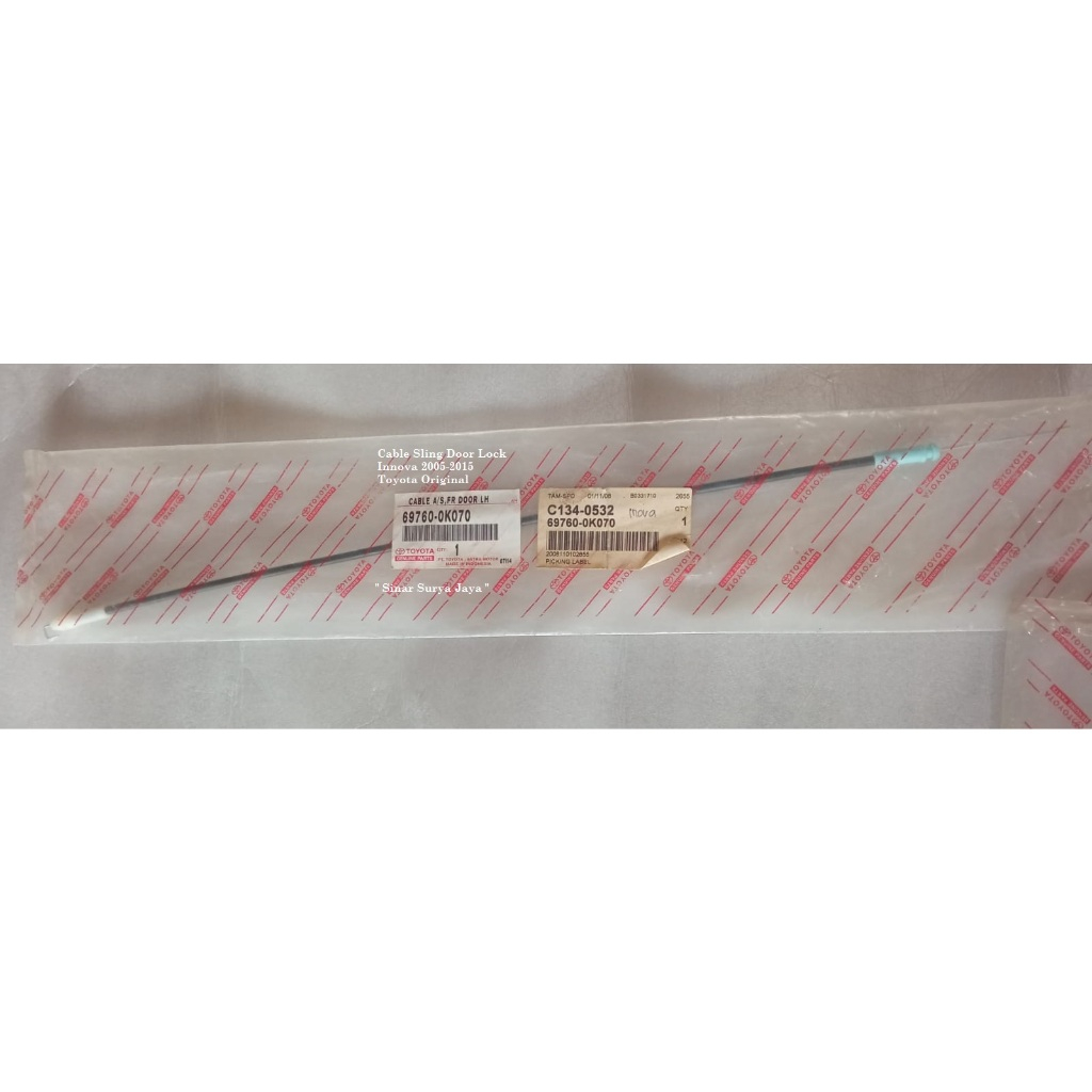 Jual Cable Kabel Sling door Lock Pintu Depan Innova 2005-2015 Original ...