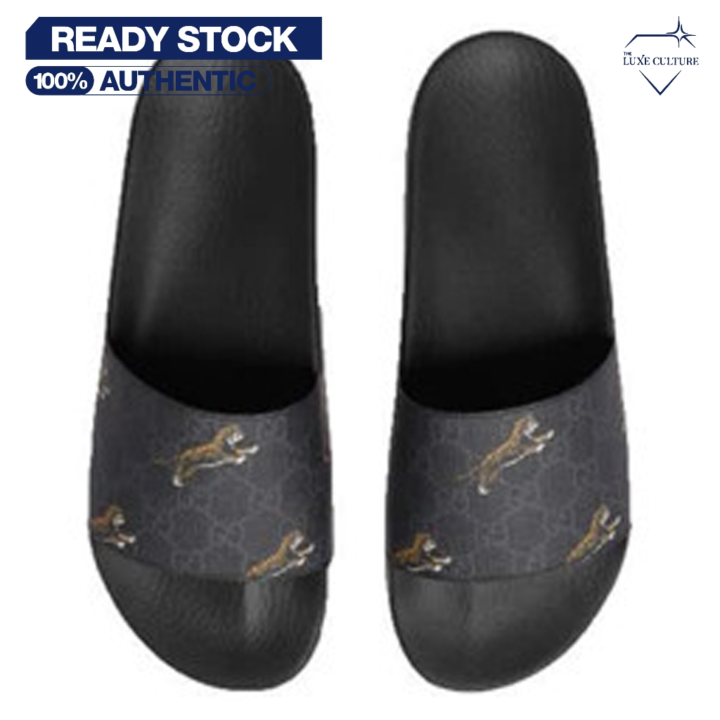Jual Tiger All Over Black Slide / Sandal Branded Original | Shopee ...