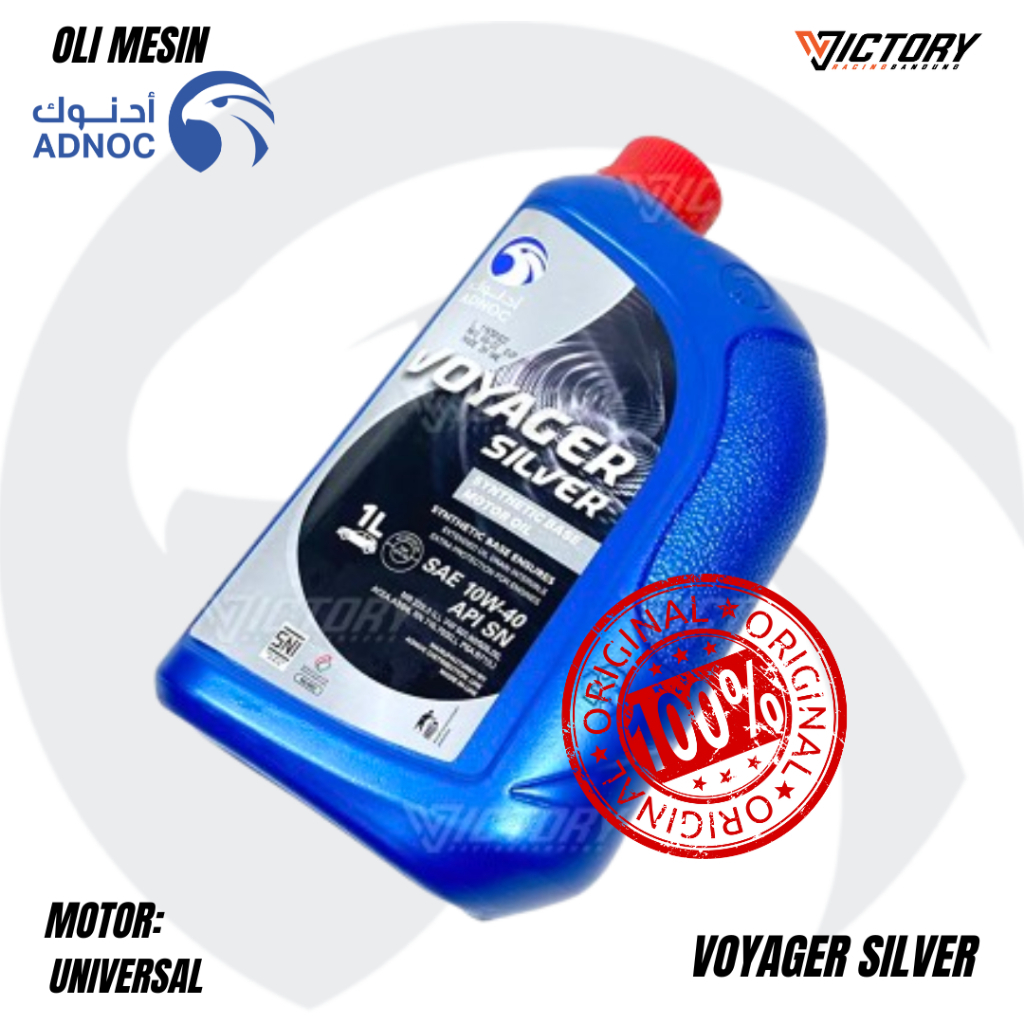 Jual OLI MESIN ADNOC VOYAGER SILVER 10-40W ORIGINAL API SN 1 LITER ...