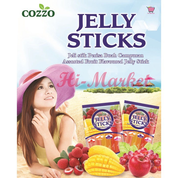 Jual [HALAL] Cozzo Jelly Sticks Assorted - Cozzo Konyaku Jelly Zero Fat ...