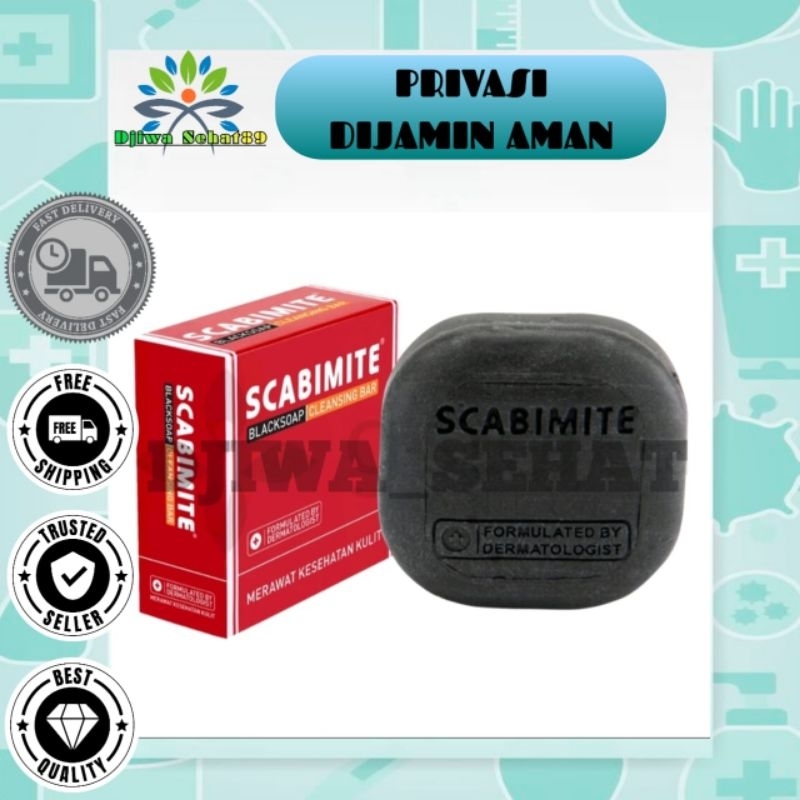 Jual SCABIMITE Blacksoap Cleansing BAR 60 - Sabun Gatal Scabies ,Kutu ...