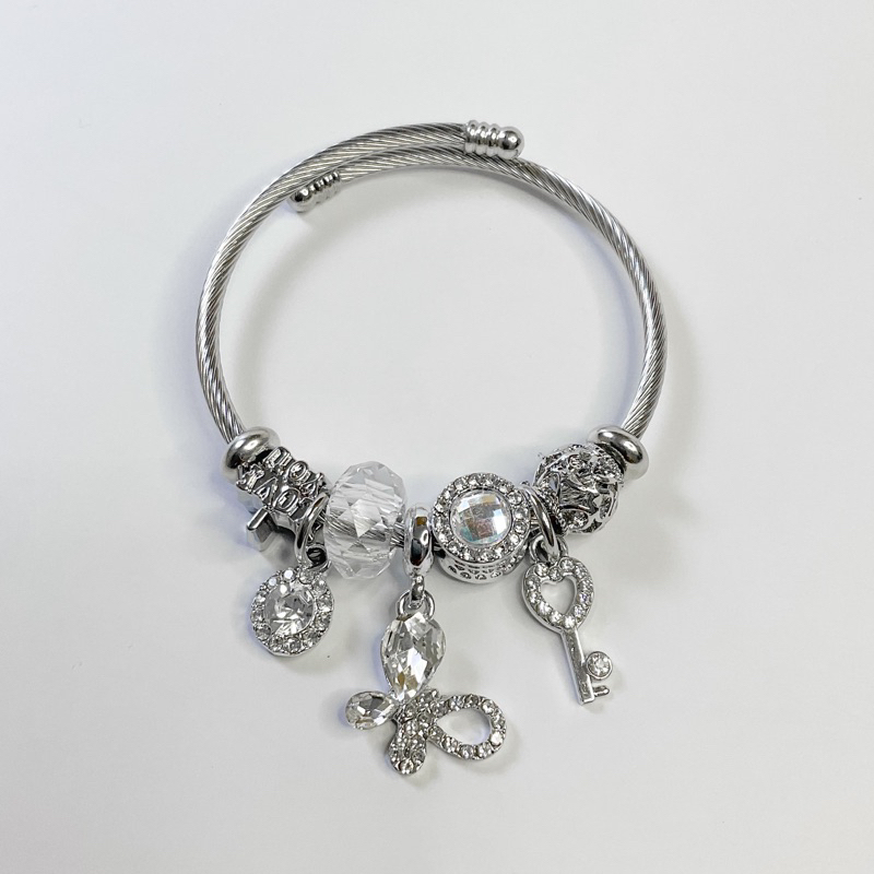 Jual Premium Gelang Pandora Charms Bracelet Serut Titanium Asli Wanita ...