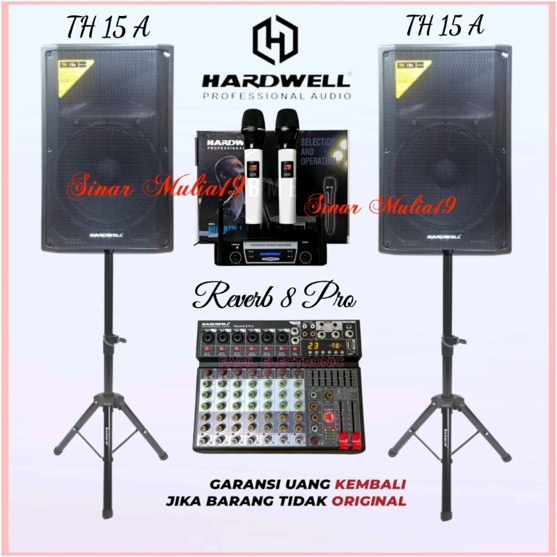 Jual Paket Sound System Speaker Active Hardwell TH 15 A Mixer Hardwell ...