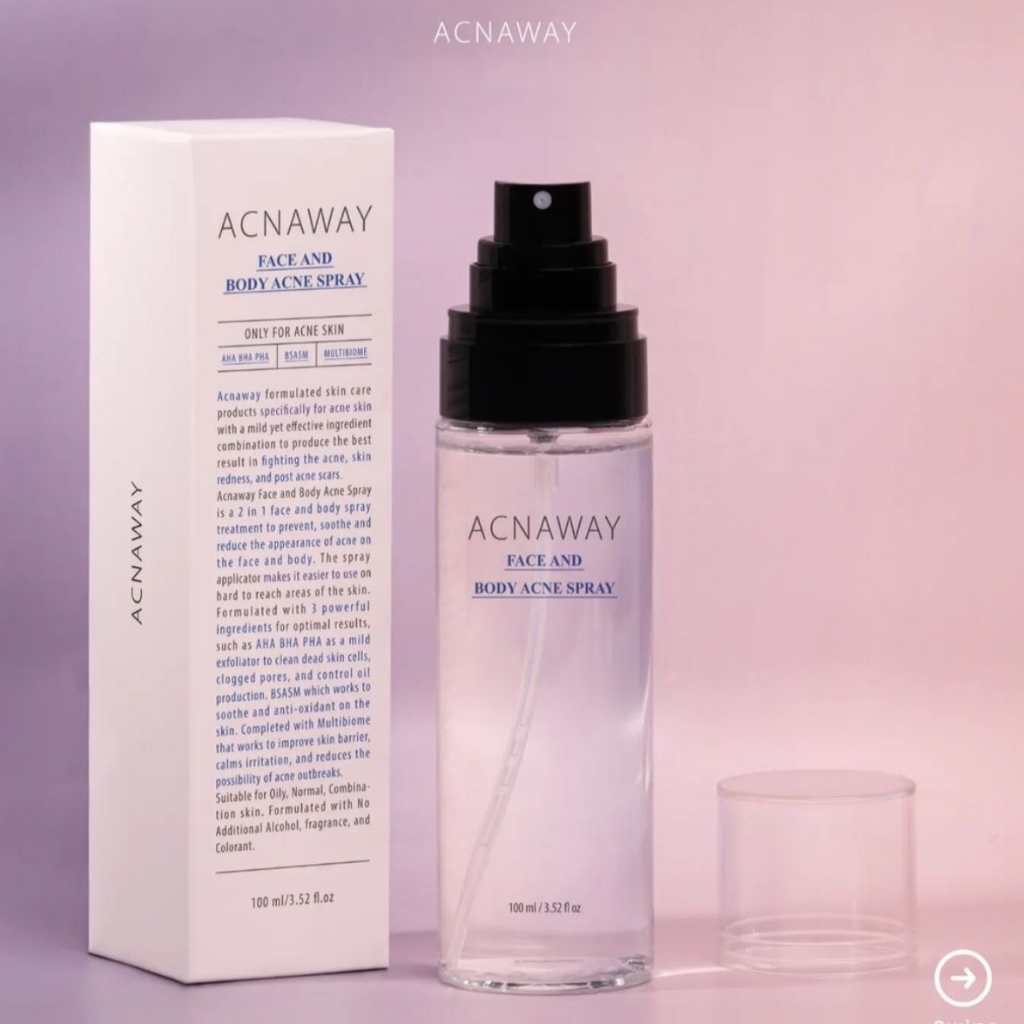 Jual (READY) ACNAWAY Acne Face and Body Spray Spray Jerawat untuk ...