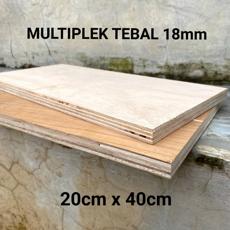 Jual MULTIPLEK | TRIPLEK TEBAL 18mm 20cm x 40cm | Shopee Indonesia