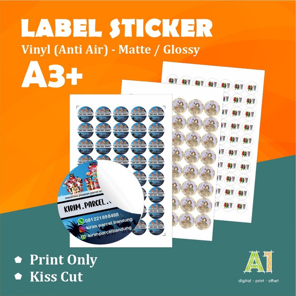 Jual Label Sticker - Vinyl Matte/Gloss_51 lbr ke Atas | Shopee Indonesia