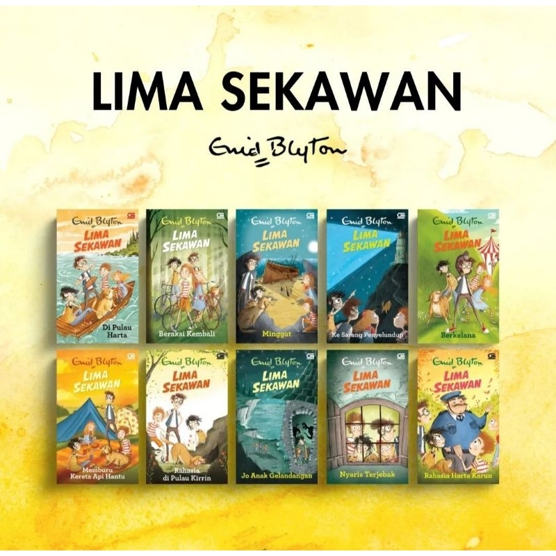 Jual Novel Lima Sekawan (CETAKAN BARU, BOOKPAPER) | Shopee Indonesia