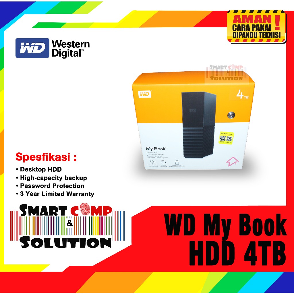 Jual Harddisk External WD MyBook 4TB - HDD WD My book Desktop USB 3.0 ...