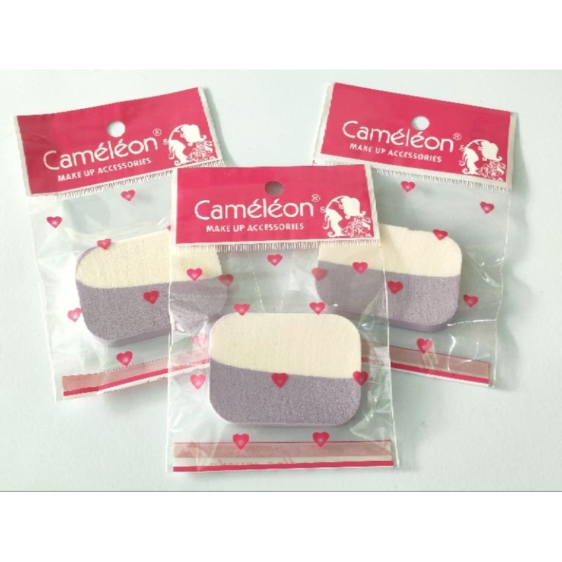 Jual sponge bedak cameleon kotak bulat | sponge bedak | Shopee Indonesia