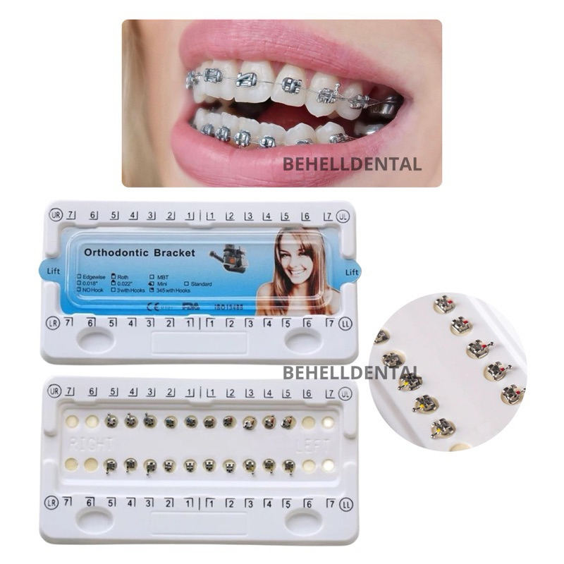 Jual BRACKET BEHEL GIGI PERAWATAN ORTHO METAL ROTH WITH HOOK ON 345 ...