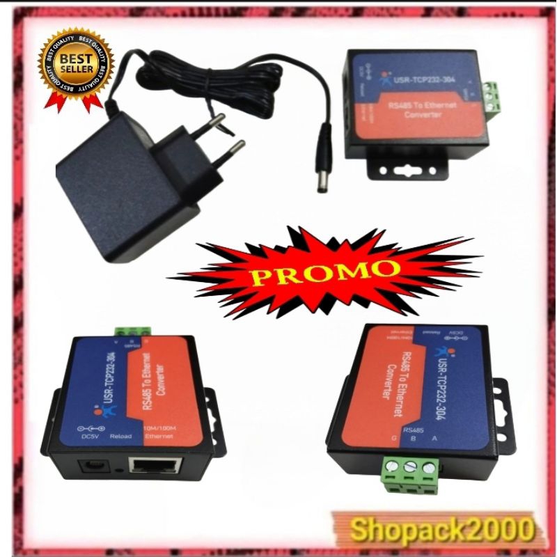 Jual Serial Converter USR IOT TCP232-304 RS-485 TO Ethernet TCP | Shopee Indonesia