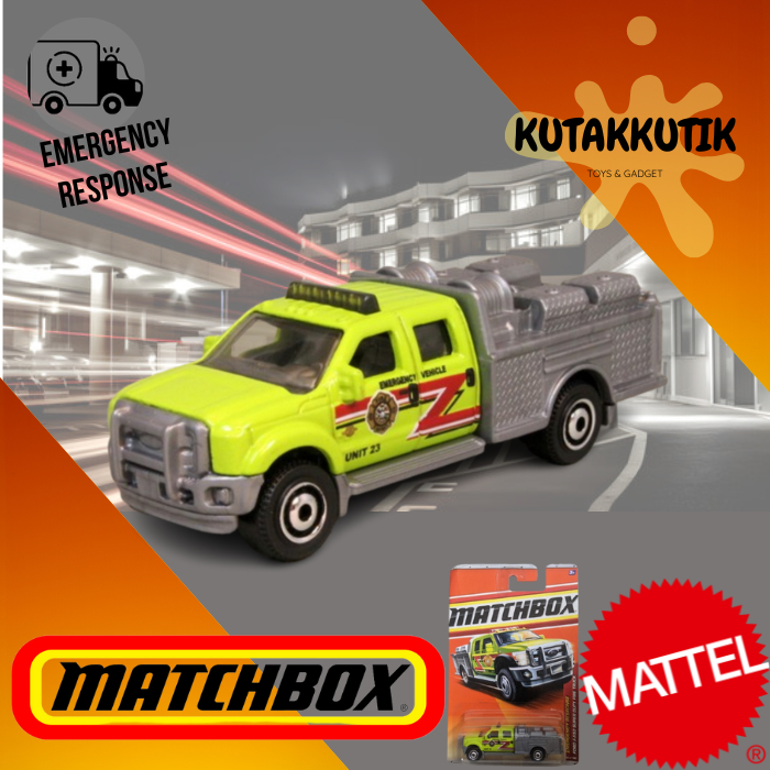 Jual Matchbox Mobil Pemadam Kebakaran Ford F-550 Super Duty Fire Truck ...