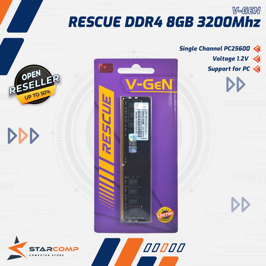 Jual V-GeN RAM DDR4 8GB 3200MHz PC25600 LONGDIMM PC VGeN RESCUE ...