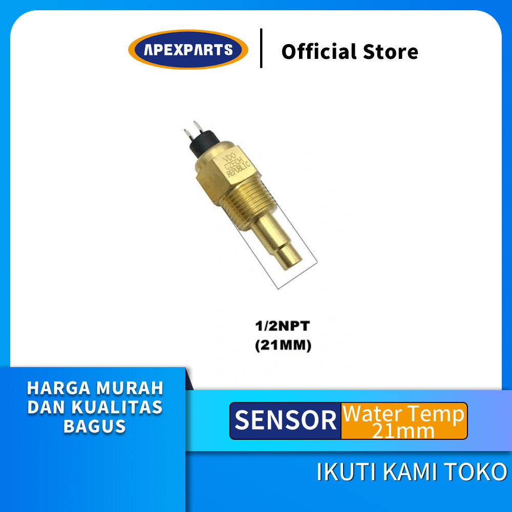 Jual Sensor Suhu Temperatur Air Vdo Drat 21 Mm Water Temperatur Sensor ...