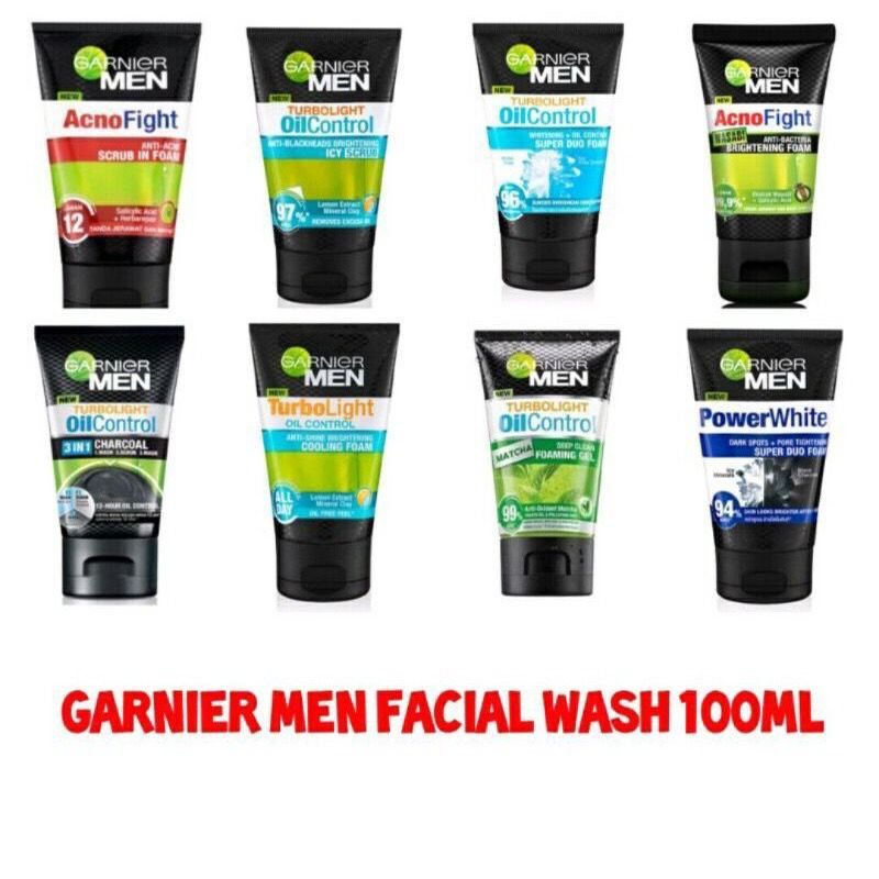 Jual Garnier Men Acno Fight Anti-Acne Scrub In Foam Cleanser Turbo Bringht And Oil Control All ...