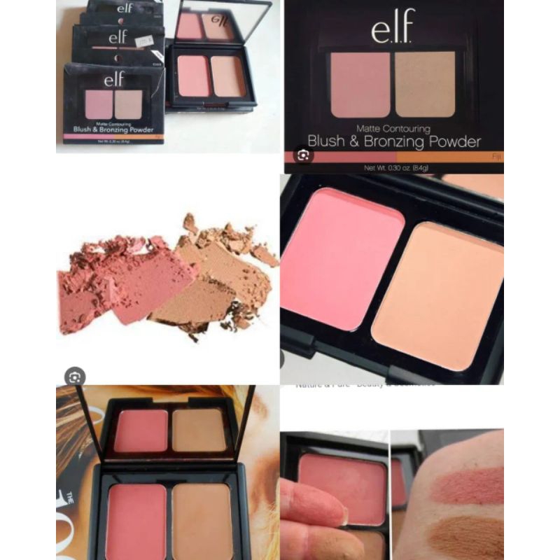 Jual Face Palette Elf Matte Contouring Blush & Bronzing Powder | Shopee Indonesia