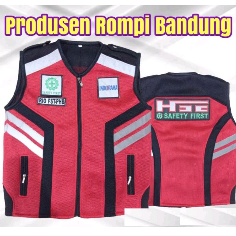 Jual Rompi Hse, Rompi Proyek, Rompi Lapangan, Rompi Merah, Rompi Jala ...