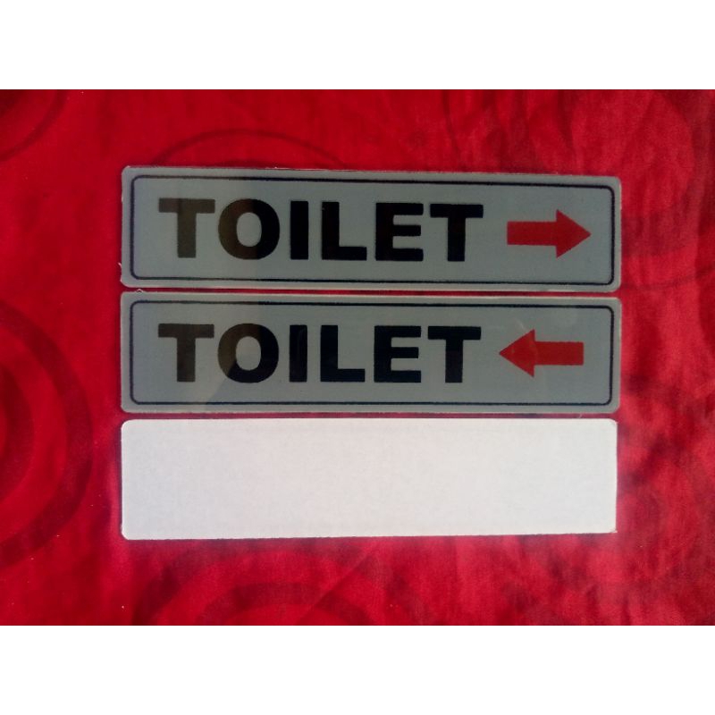 Jual sign board Toilet panah kanan dan kiri | Shopee Indonesia