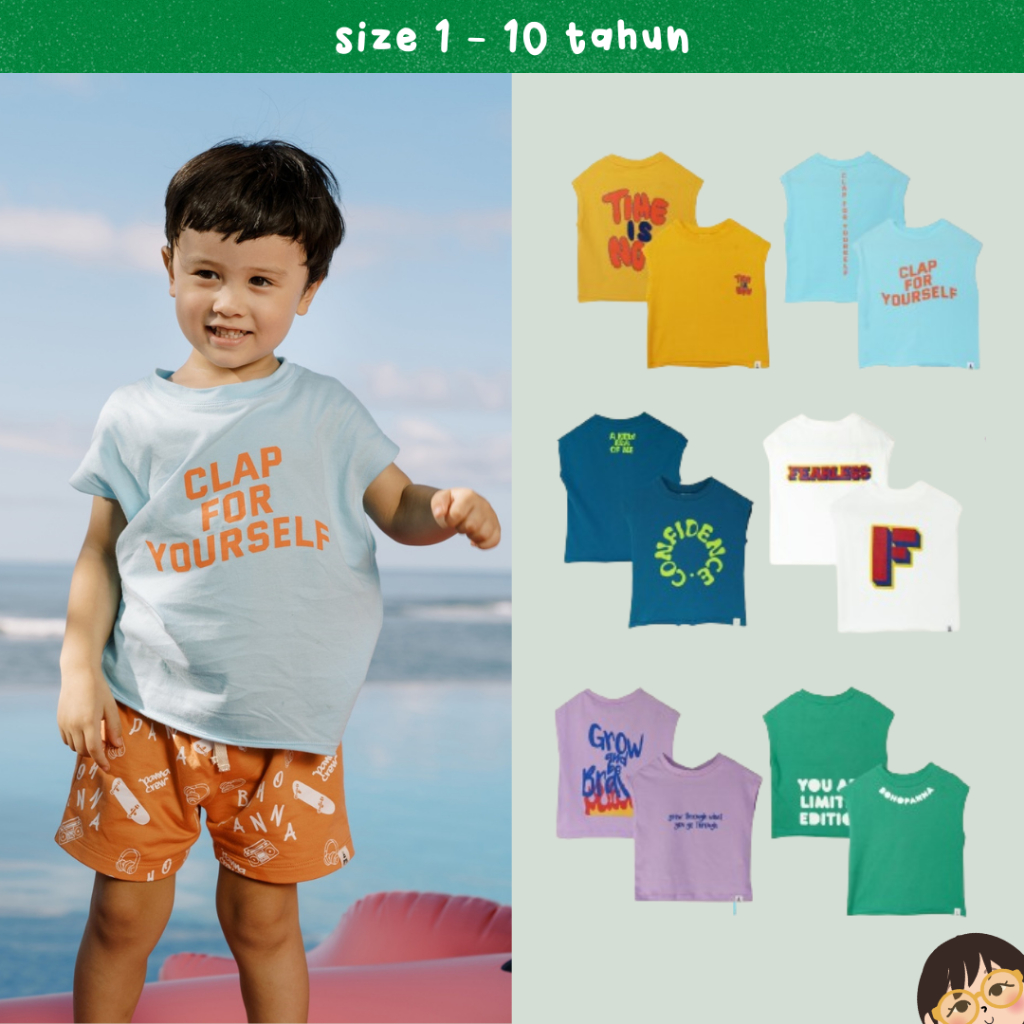 Jual Bohopanna - Bold Tee - Kaos Oblong Anak | Shopee Indonesia