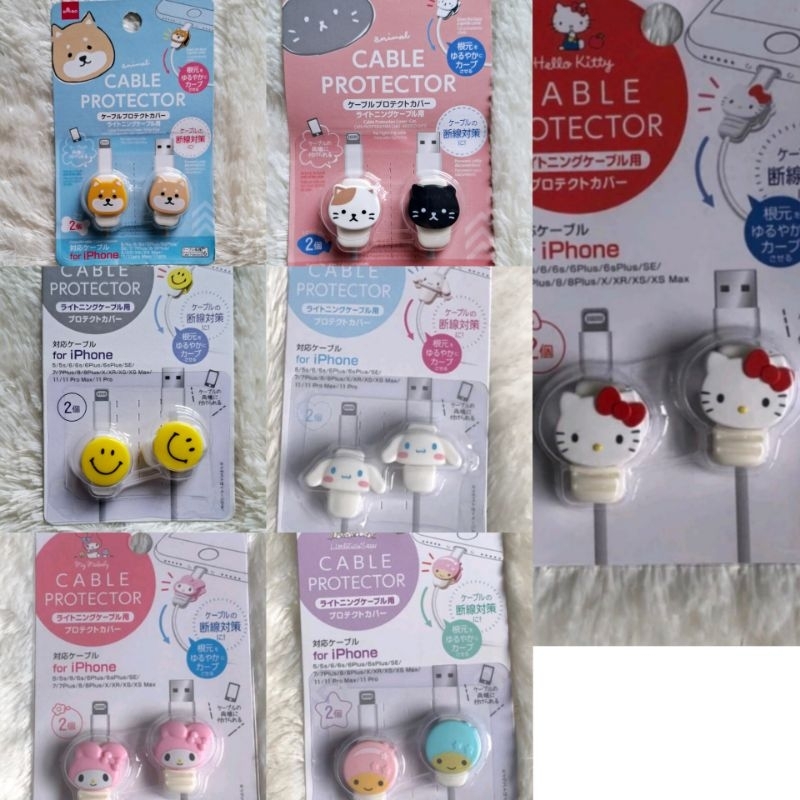 Jual sanrio cable protector for iphone lightning cable isi 2pcs ...