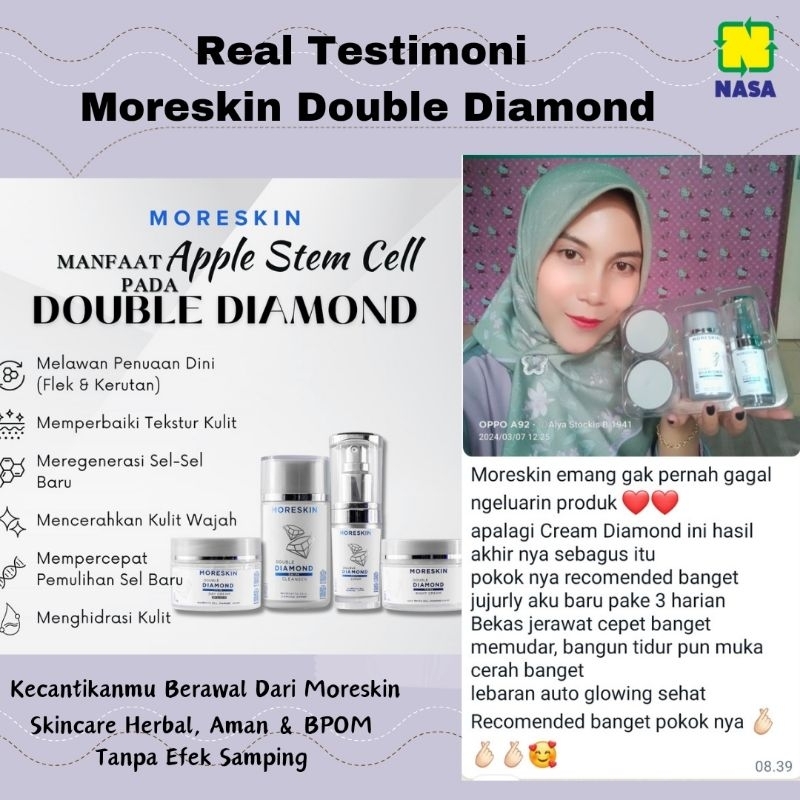 Jual Moreskin Double Diamond skin original 100% by NASA | Shopee Indonesia