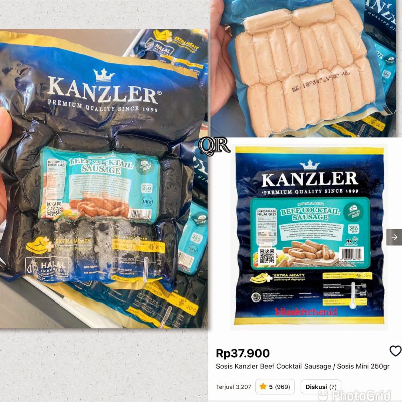 Jual sosis kanzler premium cooktail sausage / sosis mini 250gram ...