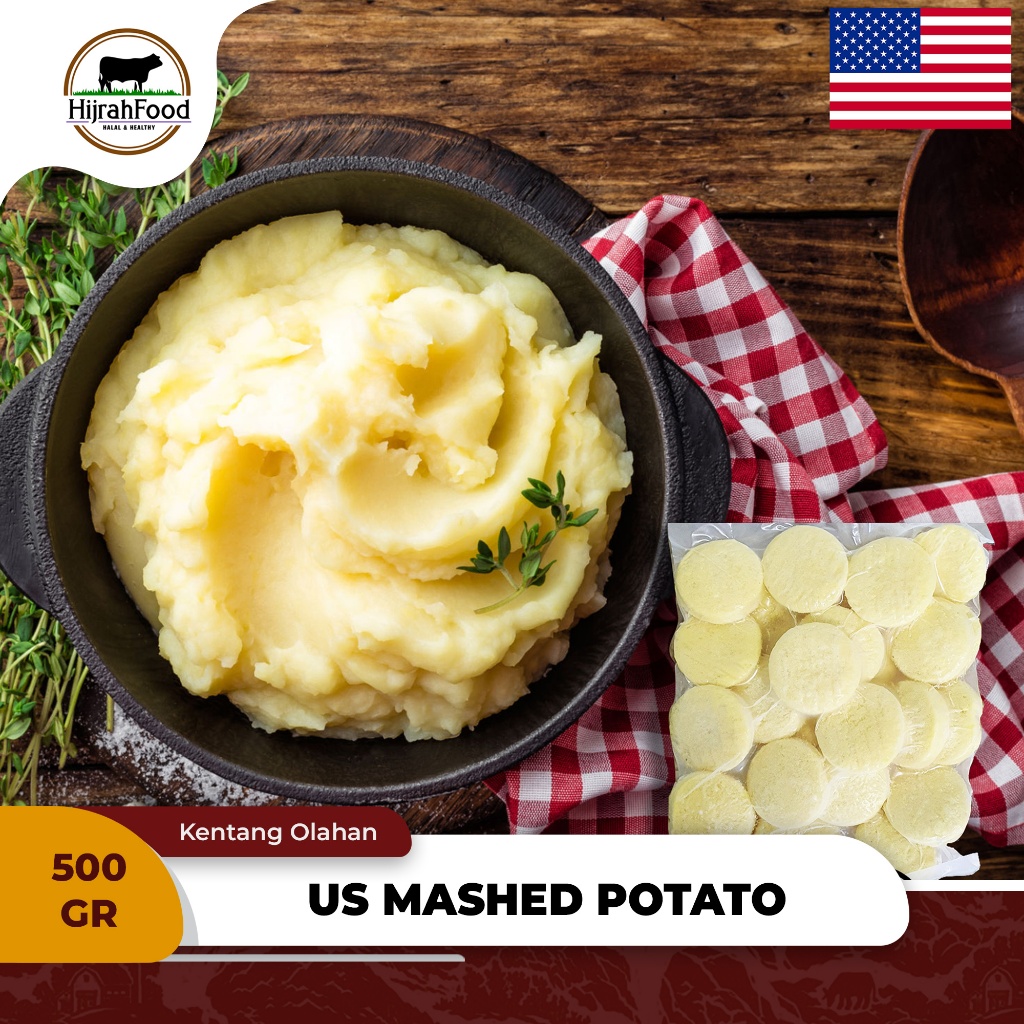 Jual Mashed Potato Original Seasoned US Kentang Tumbuk Berbumbu 500 ...