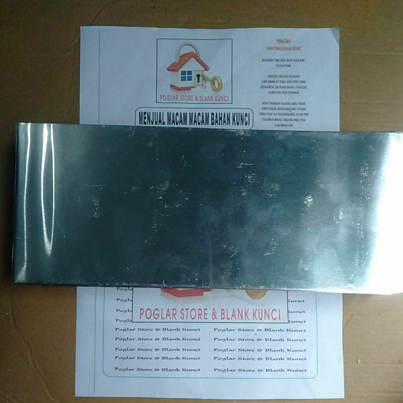 Jual Bahan Plat nomor Motor ketebalan 0,8 B ( ukuran 27'5x11,5) polos ...