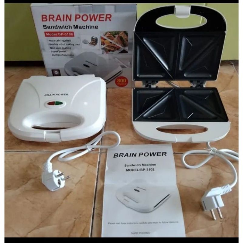 Jual Sandwich Machine Toaster Brain Power | Shopee Indonesia