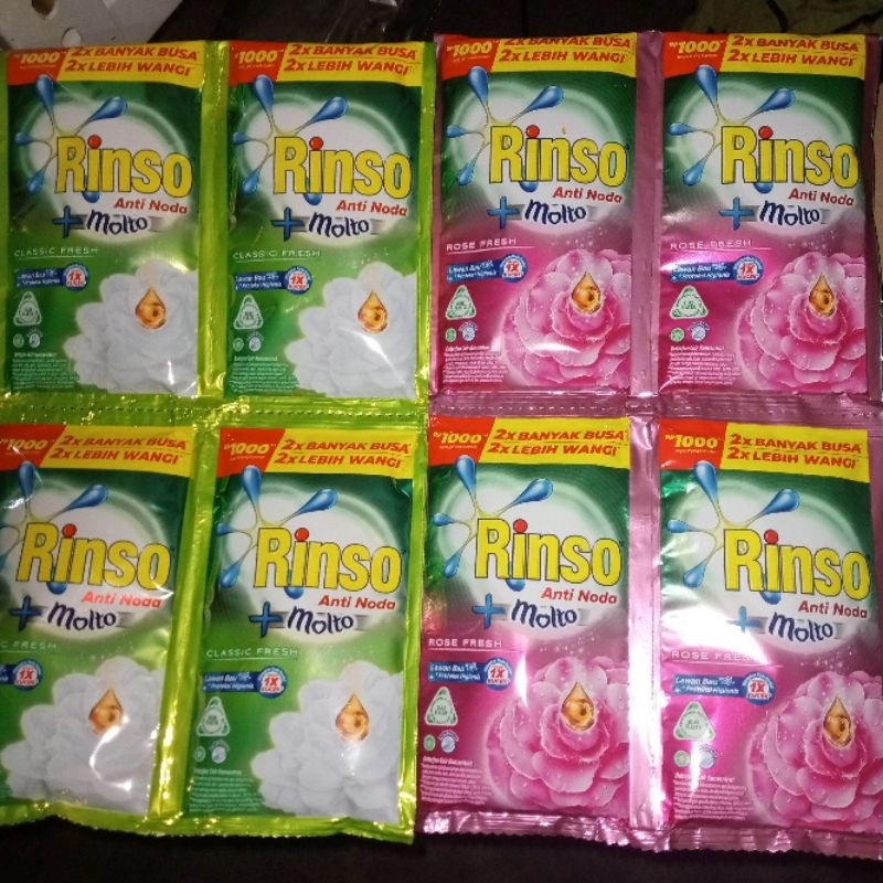 Jual rinso molto anti noda cair kemasan 1000 isi 12 sachet/rinso liquid ...
