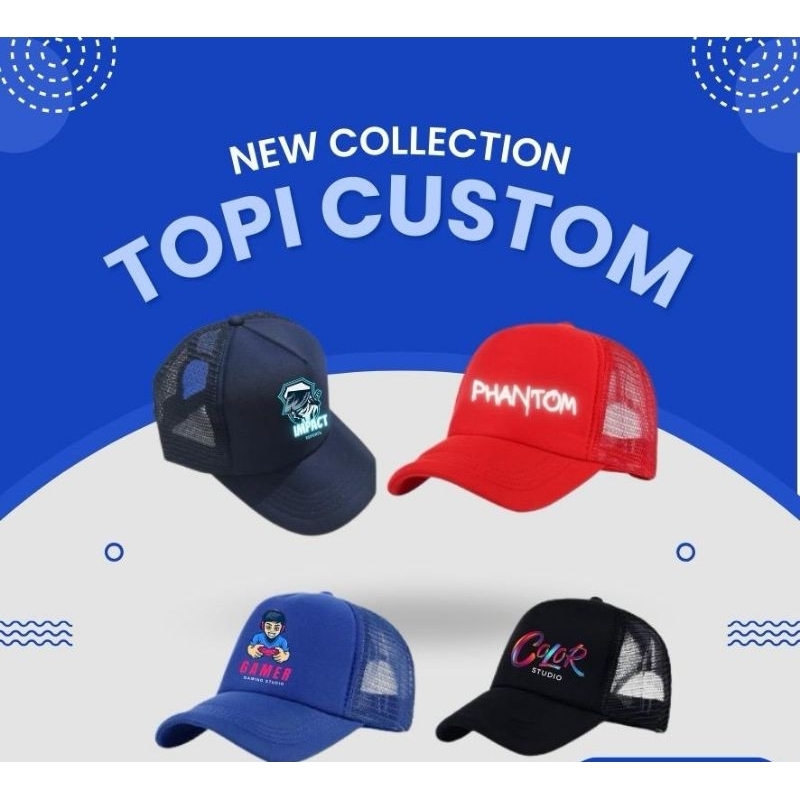 Jual Topi Jaring Custom (Desain Sesukamu) | Shopee Indonesia