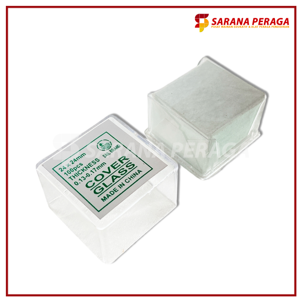 Jual SaranaPeraga - Cover Glass / Kaca Penutup 24x24 Isi 100 pcs - Alat ...