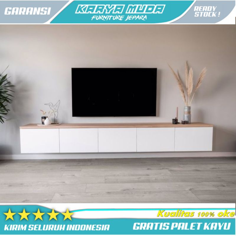 Jual Meja Tv Gantung Stand Rak Tv Kabinet Tv Gantung Minimalis KT 6 ...
