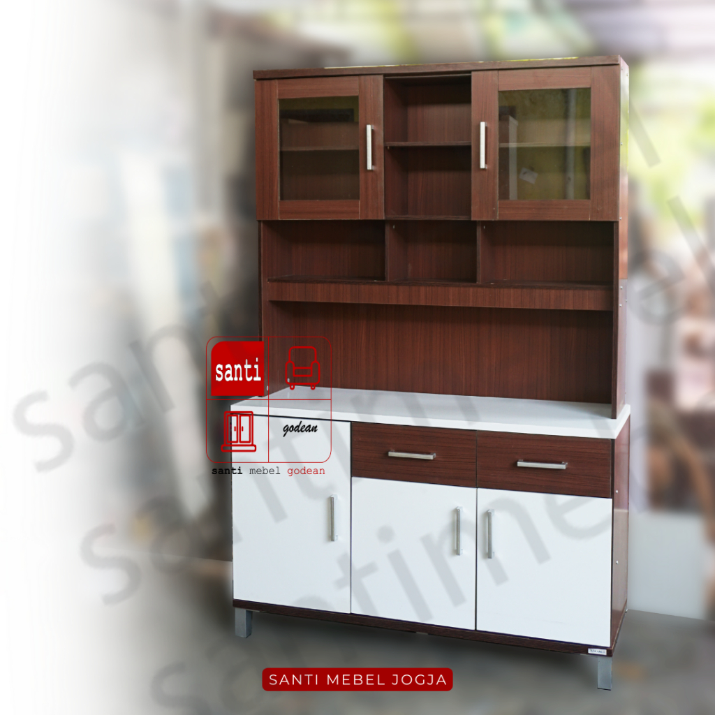Jual Kitchen set atas bawah 3 pintu minimalis marble Yumi | Shopee ...