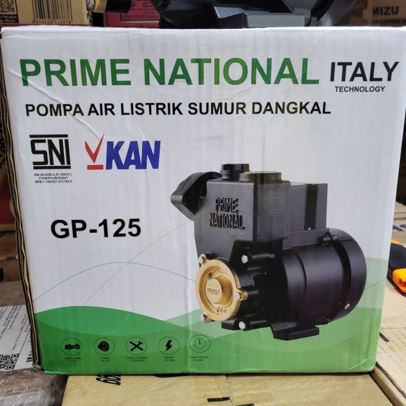 Jual Pompa air National / Nasional GP 125 Pompa sumur dangkal 125 wat ...