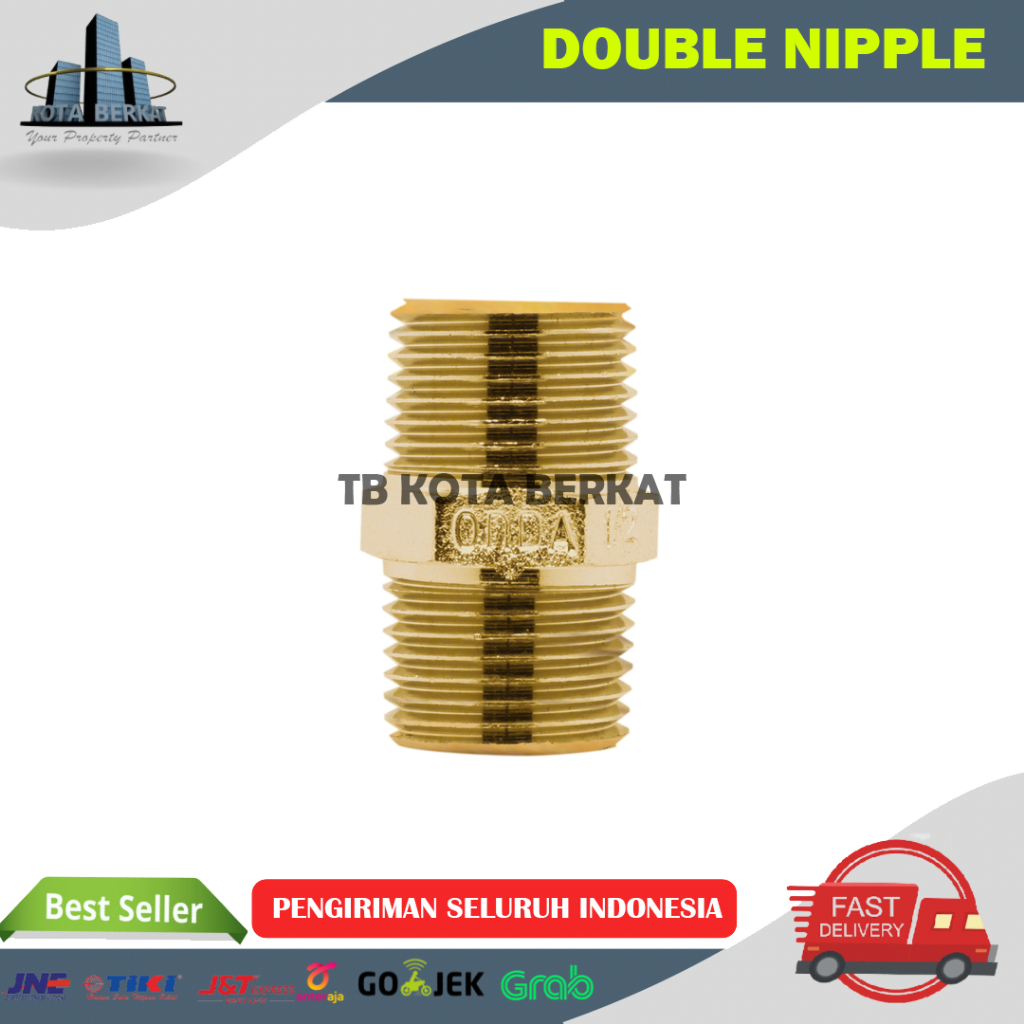 Jual DOUBLE NIPPLE / DOBEL NEPEL KUNINGAN ONDA | Shopee Indonesia