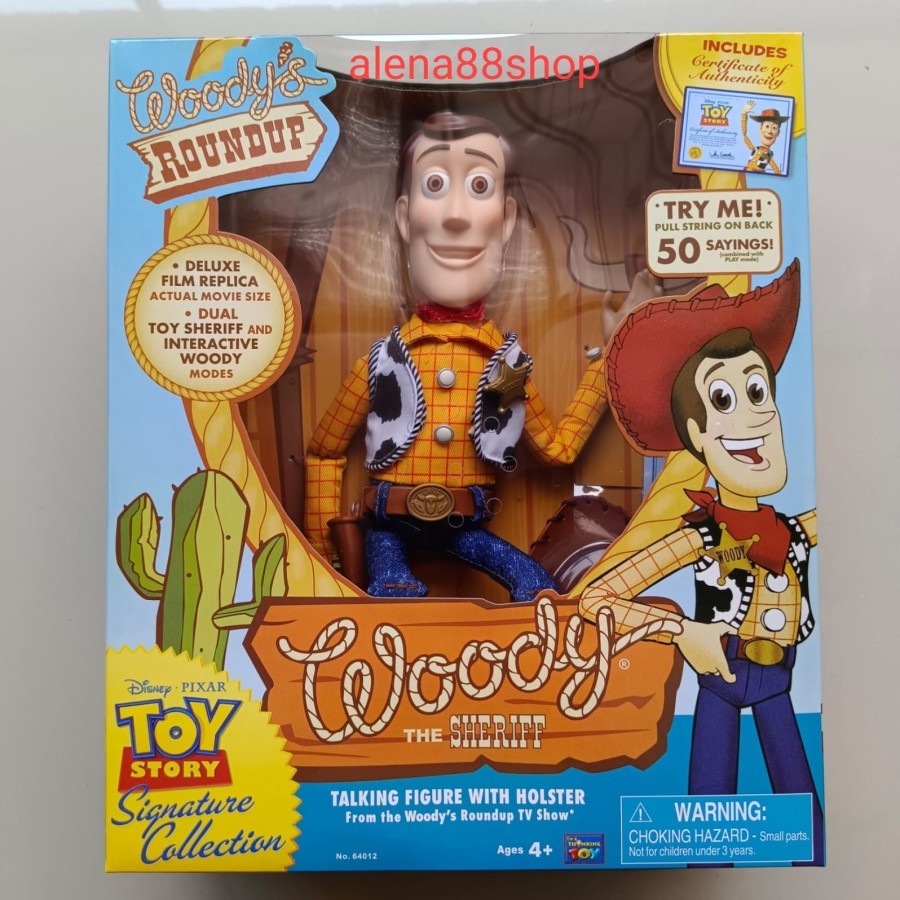Jual Figure Woody Talking Toy Story Signature Collection ORIGINAL ...