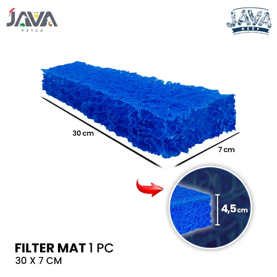 Jual JAVA Filter Hi-Density Media Filter/Biru/japmat Kolam Matt 30x7cm ...