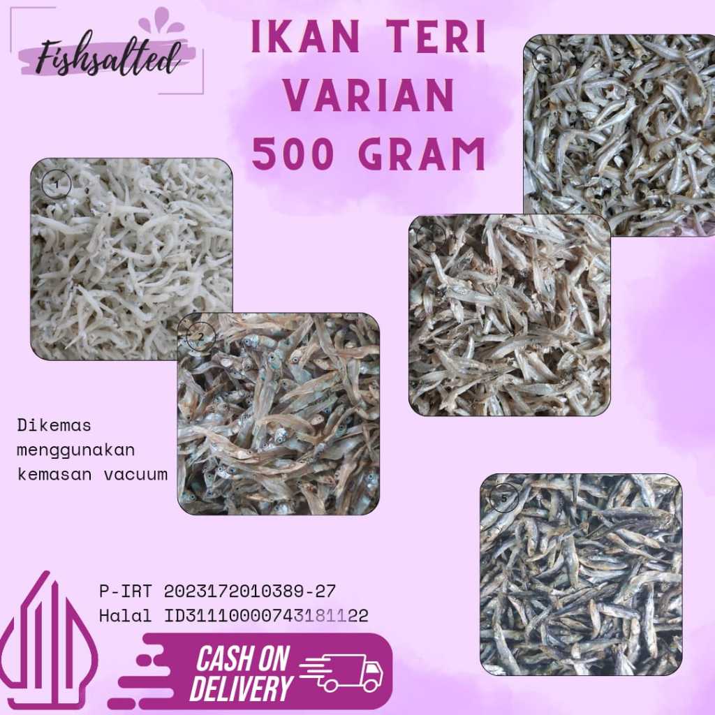 Jual Aneka Ikan Teri Kemasan 500gr Bisa Cod Teri Medan Terinasi