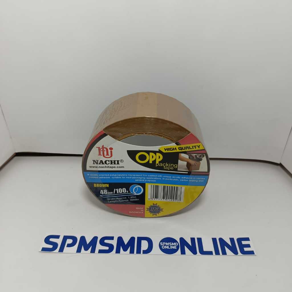 Jual LAKBAN COKLAT 48MM/100 YARD NACHI (OPP PACKING TAPE) | Shopee Indonesia