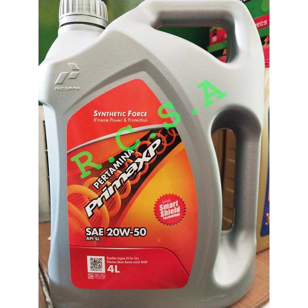 Jual OLI PRIMA XP 20W-50 4 LITER ORIGINAL | Shopee Indonesia