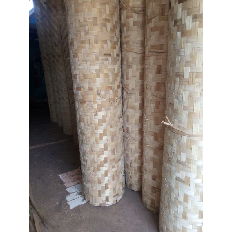 Jual anyaman bambu/Bilik/Gedeg/gribik/tabag/kepang UK 1mx3m,1,5mx3m, 1 ...